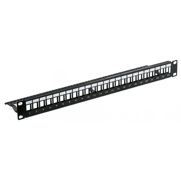 Panel RJ45 24 puertos Keystone | Cable y rack tienda de material ...